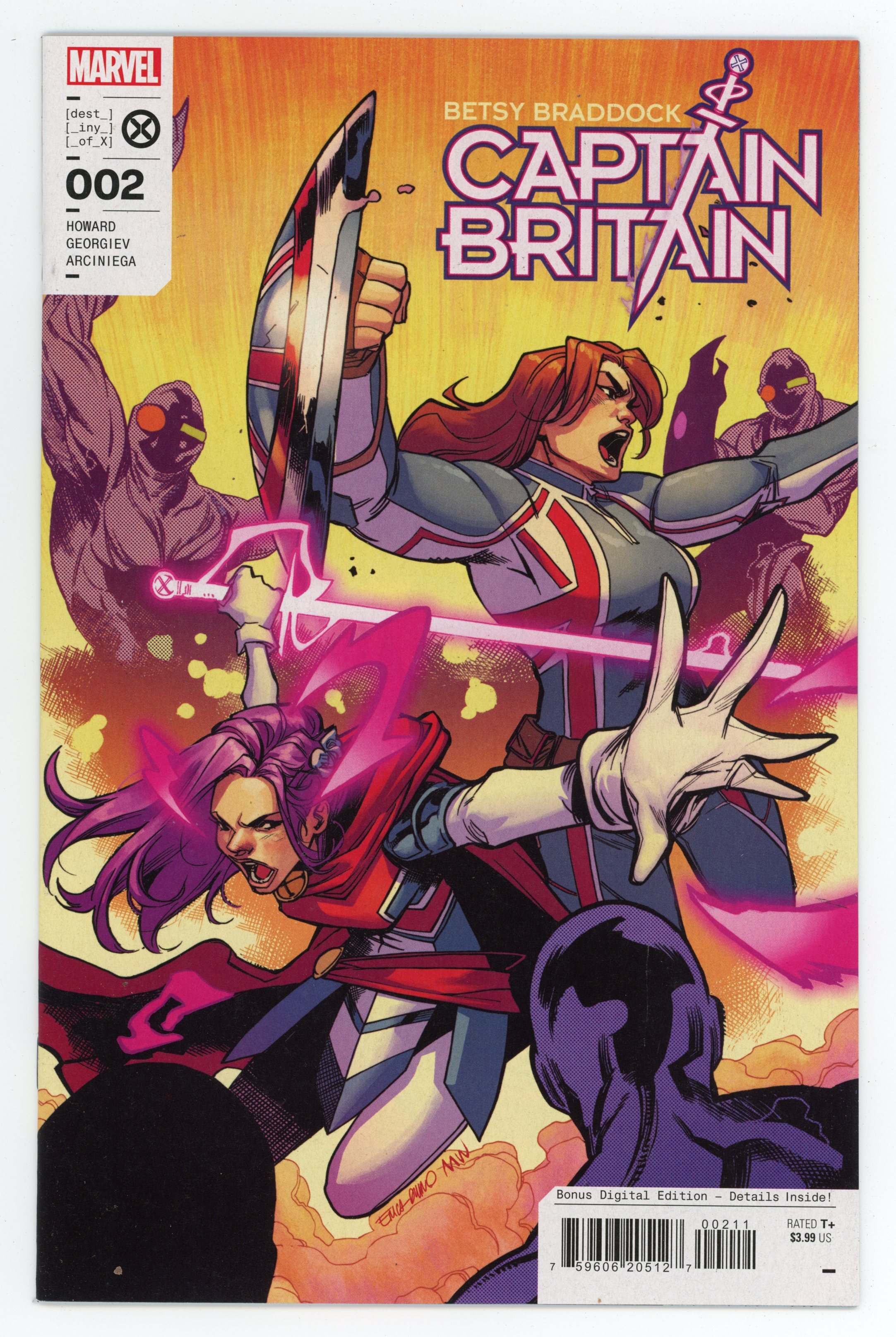 Betsy Braddock: Captain Britain #2 Tini Howard Captain Carter NM ...