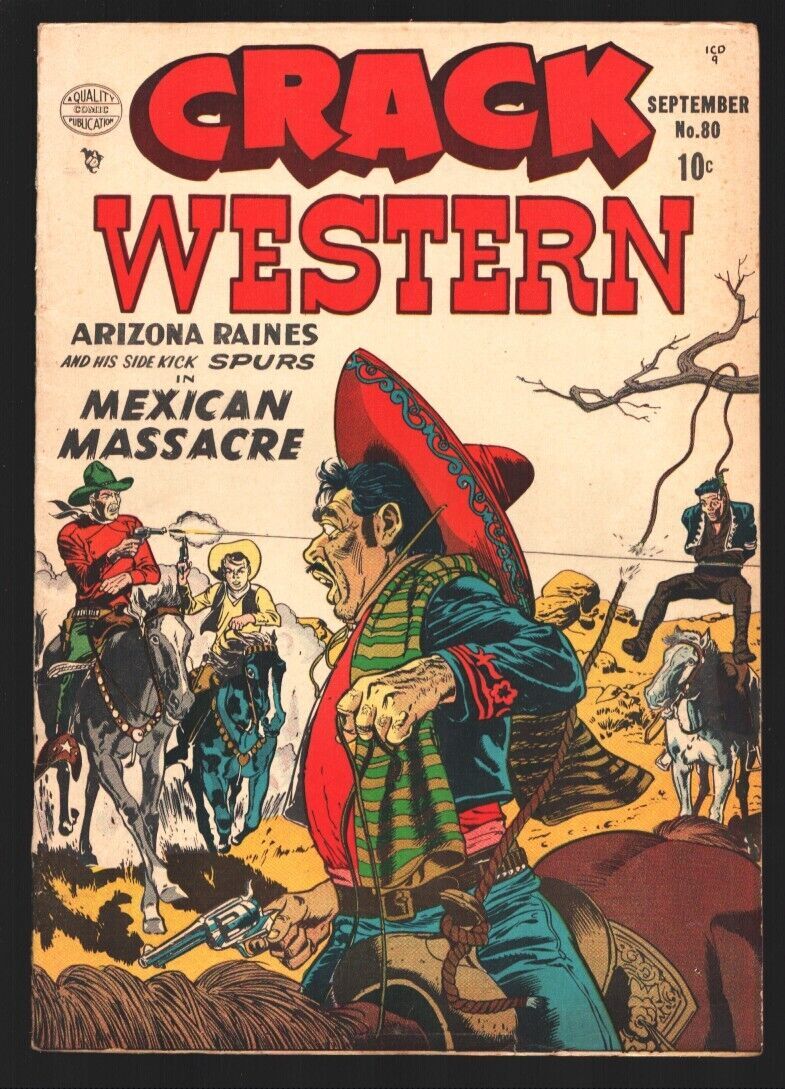 Crack Western #80 1952-Reed Crandall cover art-"Mexican Massacre"-The ...