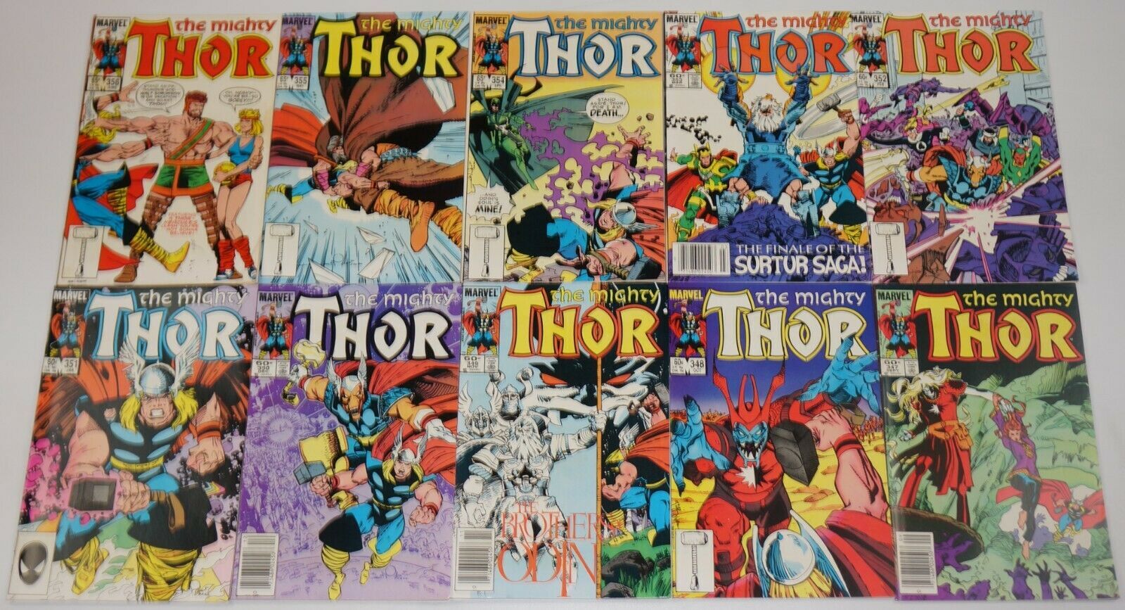 Thor #337-382 VF/NM complete run by Walter Simonson - Beta Ray Bill ...