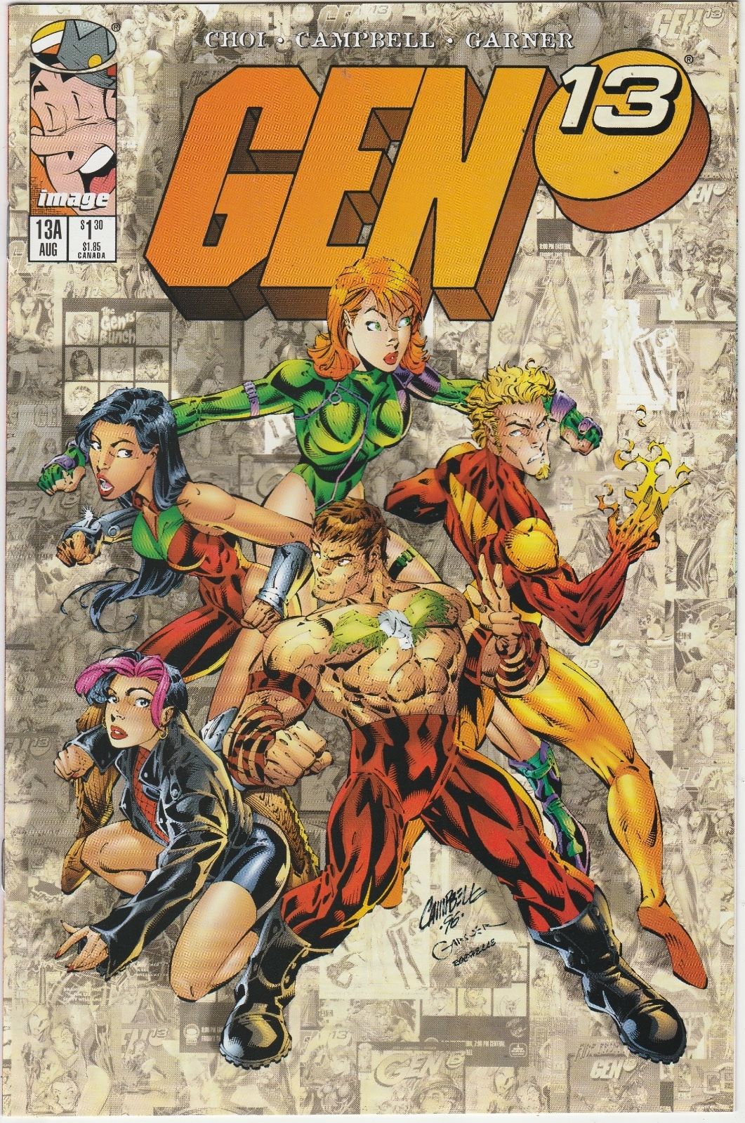 3 Gen 13 Image Comic Books # 13A 13B 13C Bone Brandon Choi Campbell ...