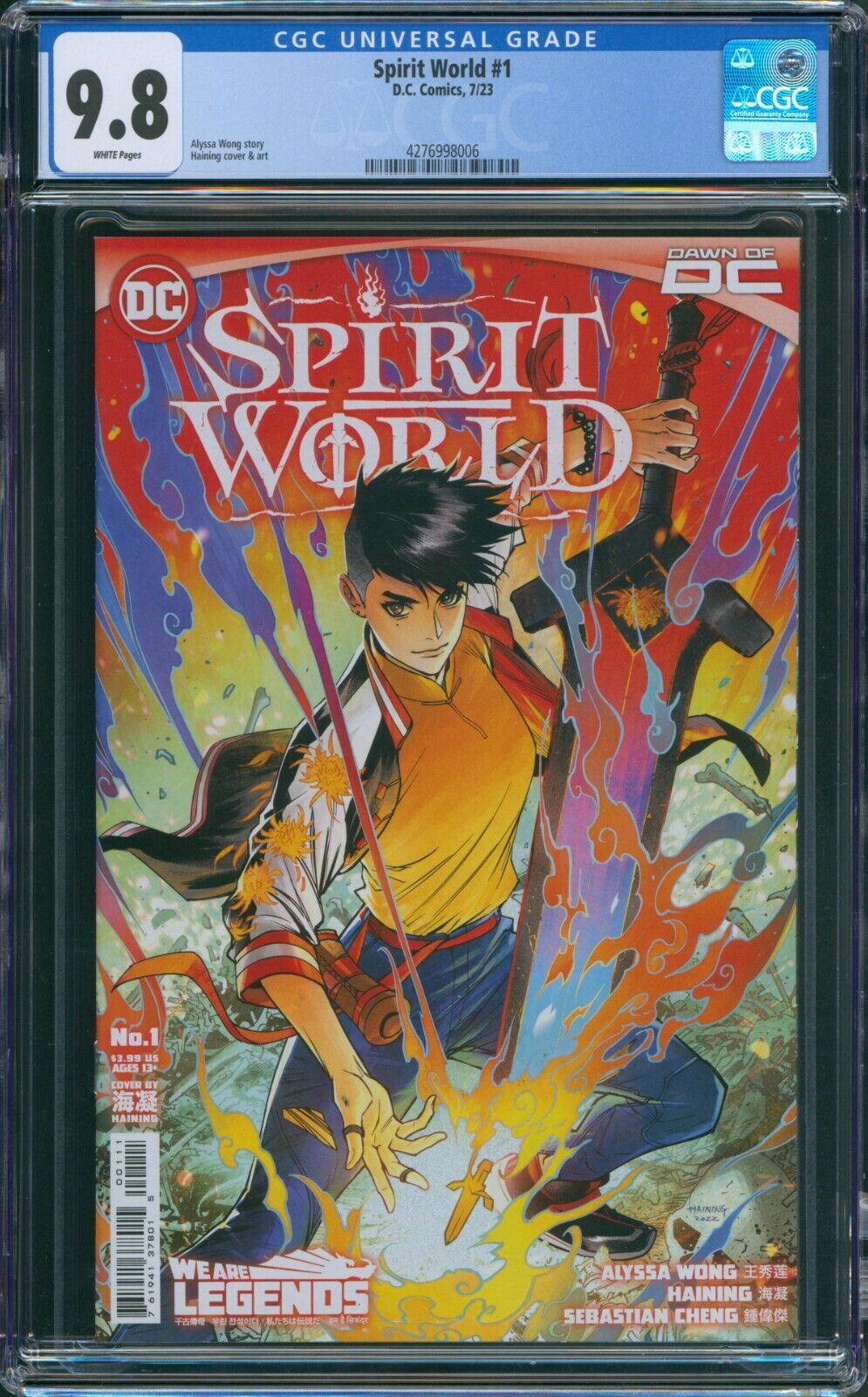 Spirit World #1 CGC 9.8 White Pages Haining Cover A DC Comics 2023 ...