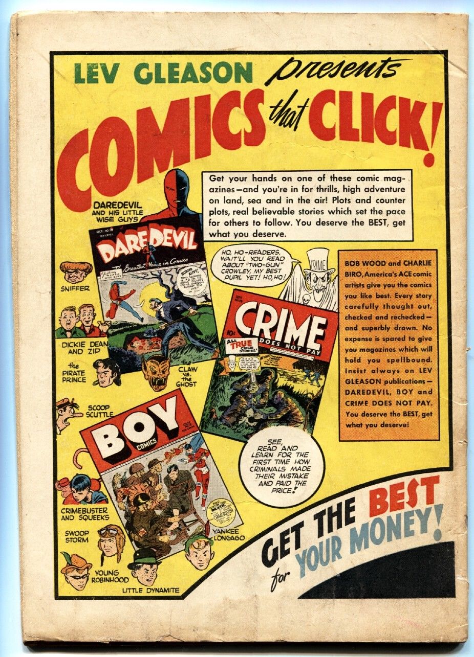 Captain Battle JR. #1-The Claw-Hitler-Hook-Hand Amputee Nazi-Wild Issue ...