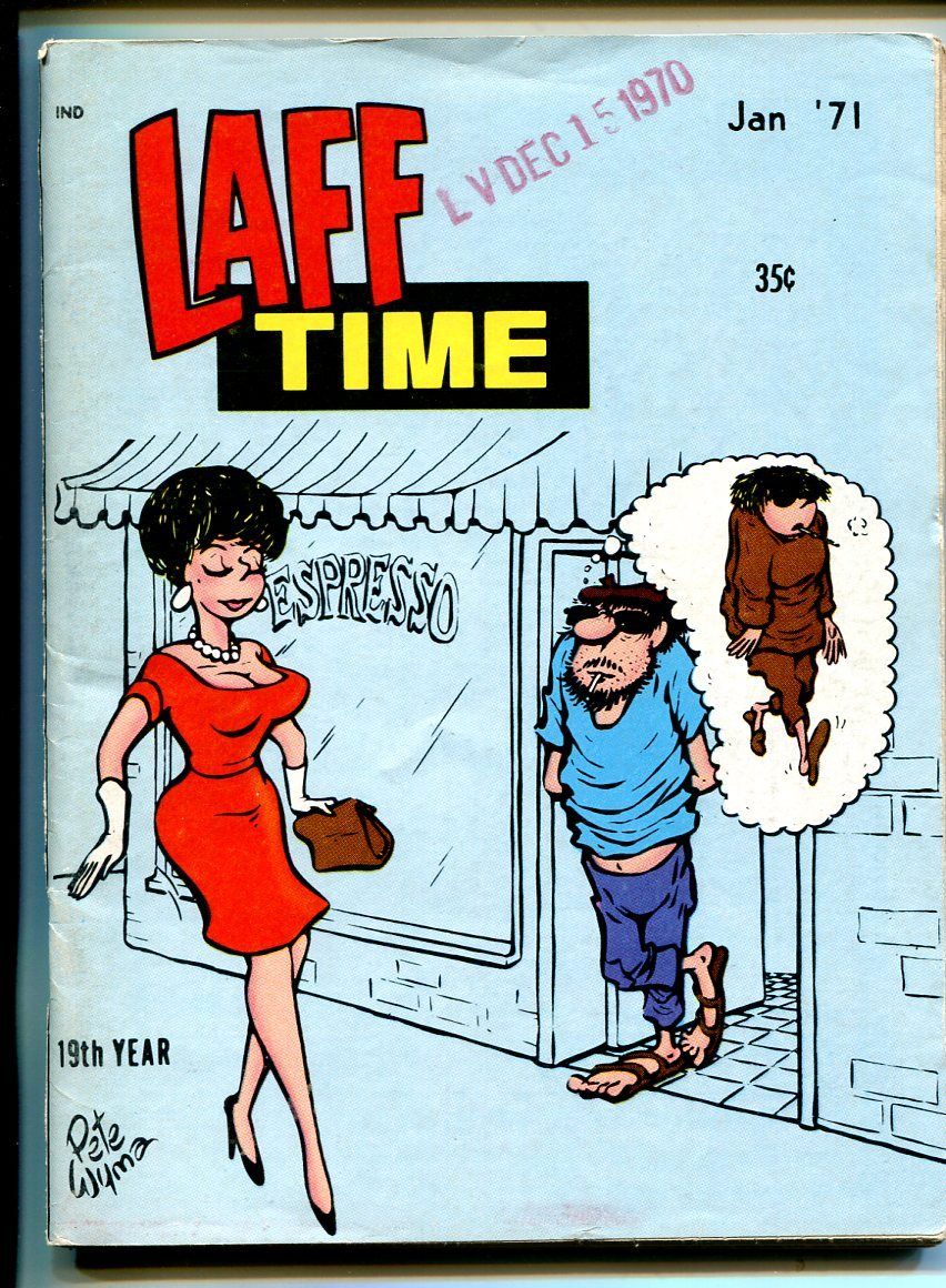 Laff Time 1/1971-Headline pubs-Wyma-jokes-spicy cartoons-Wenzel-FN ...