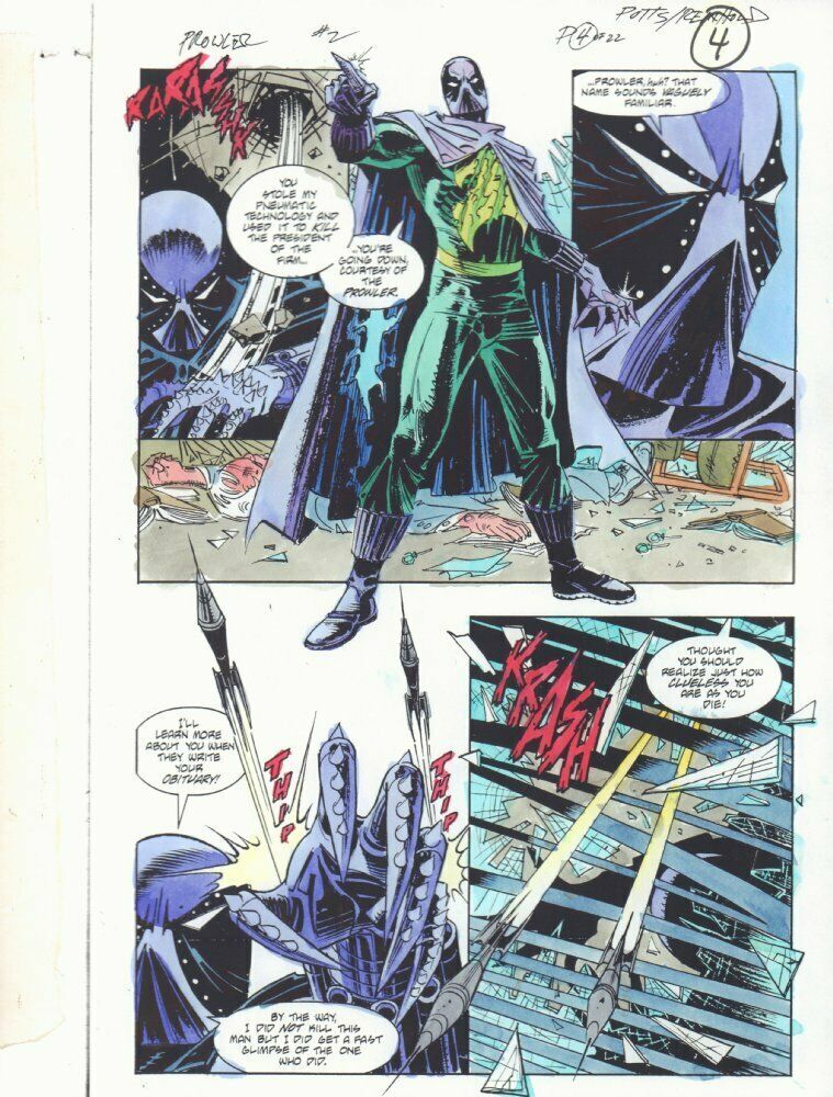 The Prowler #2 p.4 Color Guide Art - Prowler and Nightcreeper - by John ...