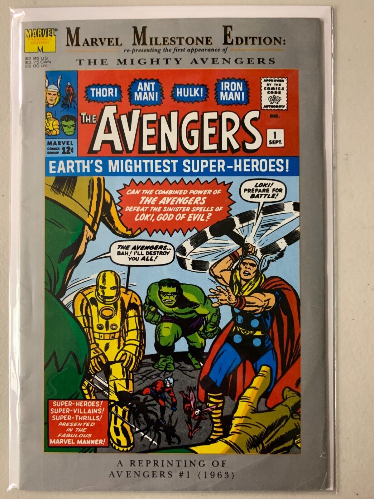 Marvel Milestone Edition Avengers #1 4.0 (1993) | Comic Books - Silver ...