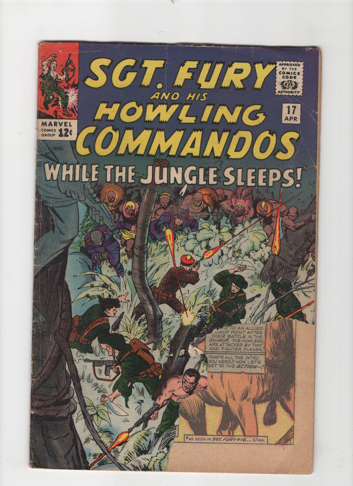 Sgt Fury and His Howling Commandos #17 (Marvel Comics, 1965) | Comic ...