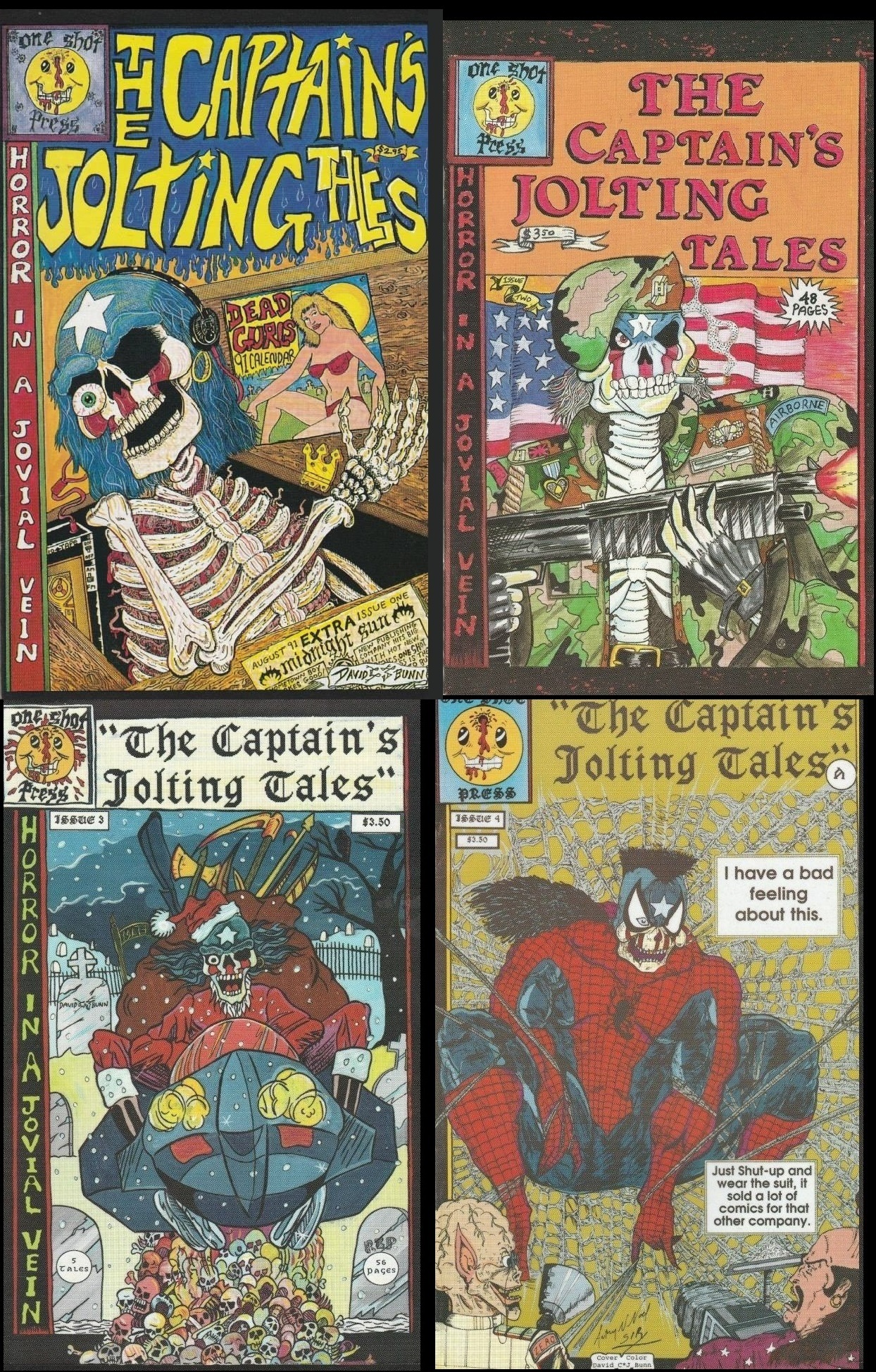 The Captain's Jolting Tales - Set of Four Comics - ONE SHOT PRESS ...