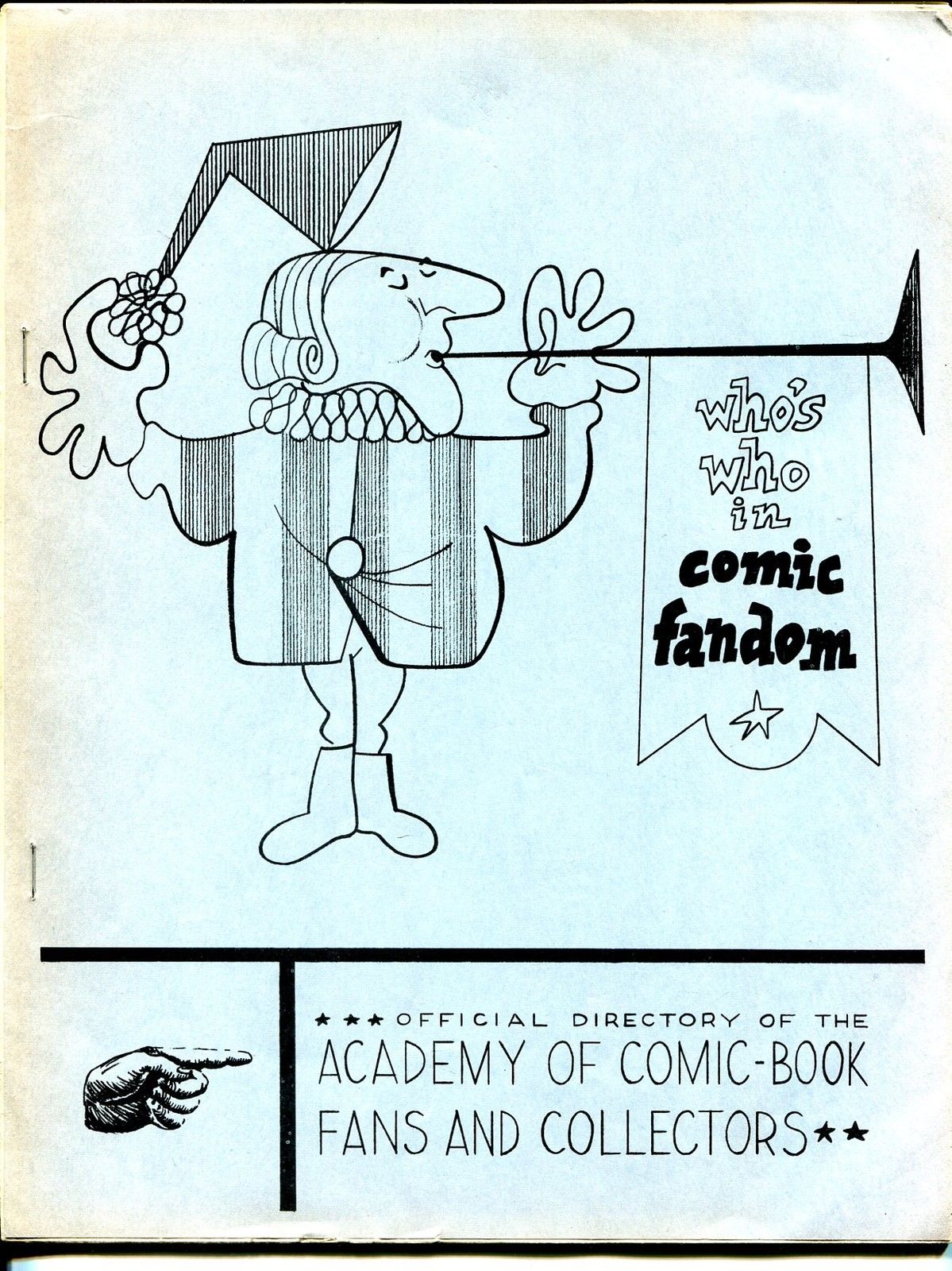 Who's Who In Comic Fandom 1964-Jerry Bails-1964 supplement-50+ pages-FN ...