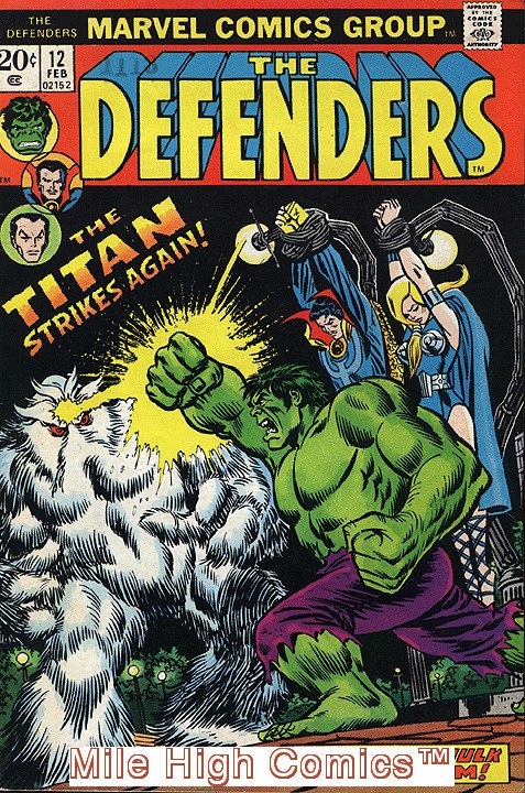 DEFENDERS (1972 Series) (MARVEL) #12 Fair Comics Book | Comic Books ...