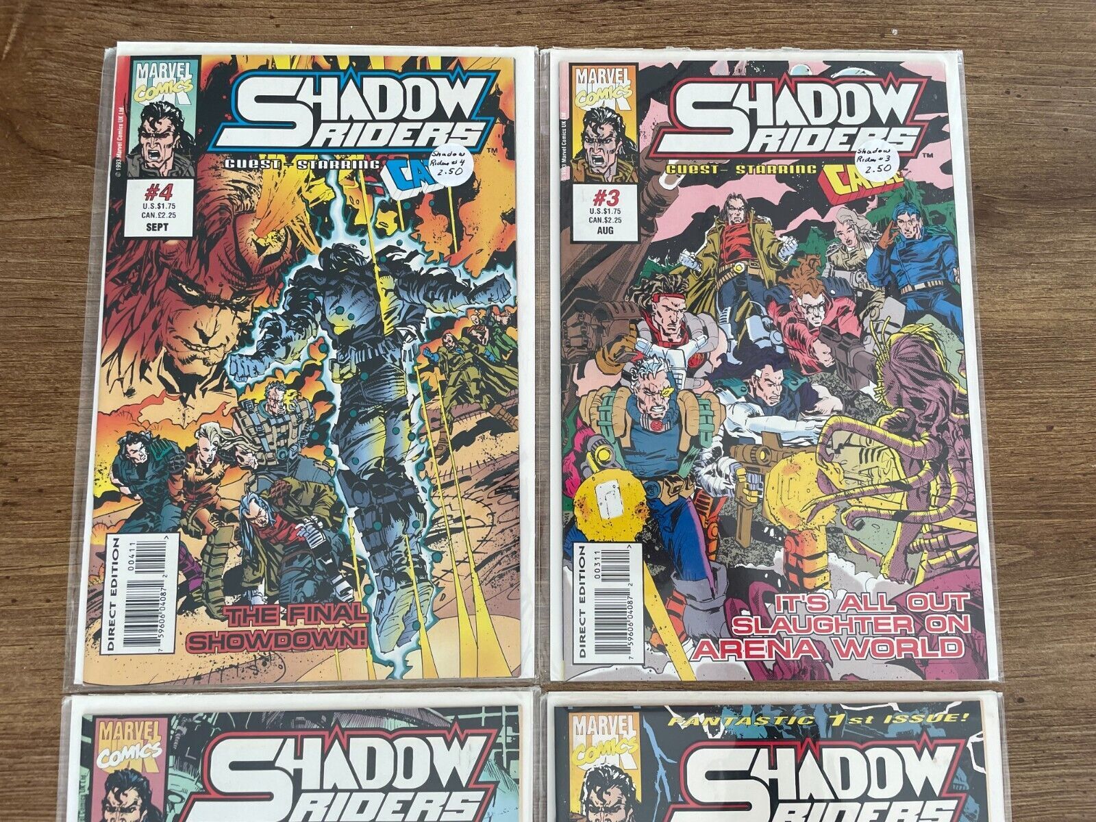 Lot Of 4 Shadow Riders Marvel UK Comics Comic Books # 1 2 3 4 NM Spider ...