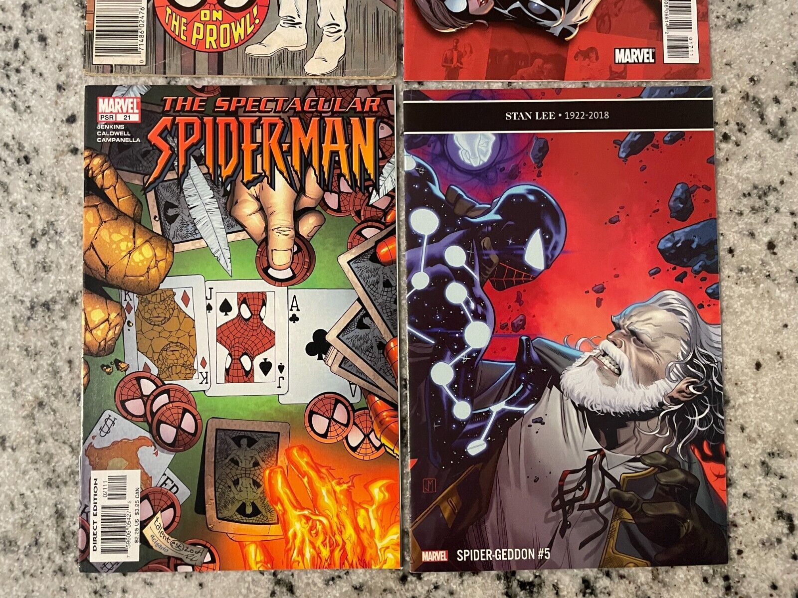 4 Spider-Man Comics Spider-Geddon 5 Spectacular 21 Saga Marvel Tales ...