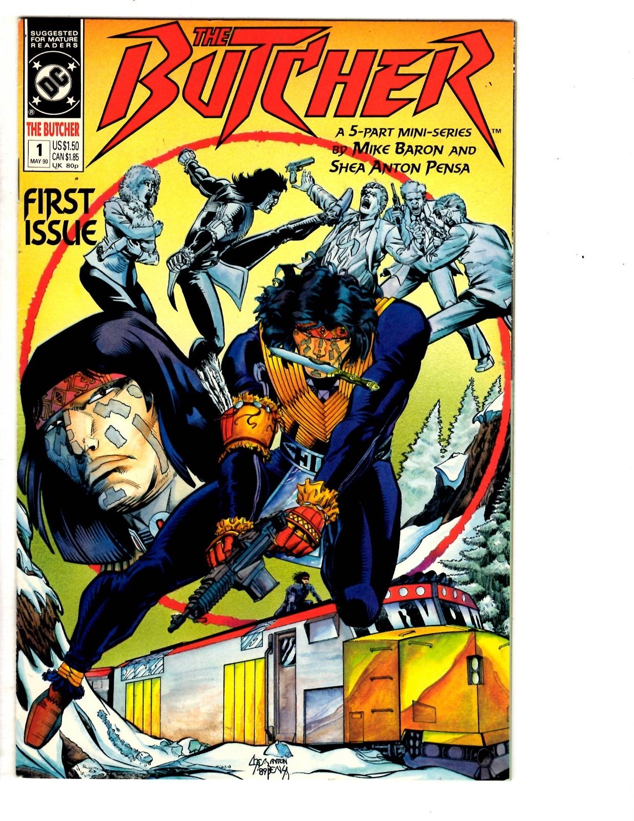 5 The Butcher DC Comic Books # 1 2 3 4 5 Limited Series Mike Baron ...
