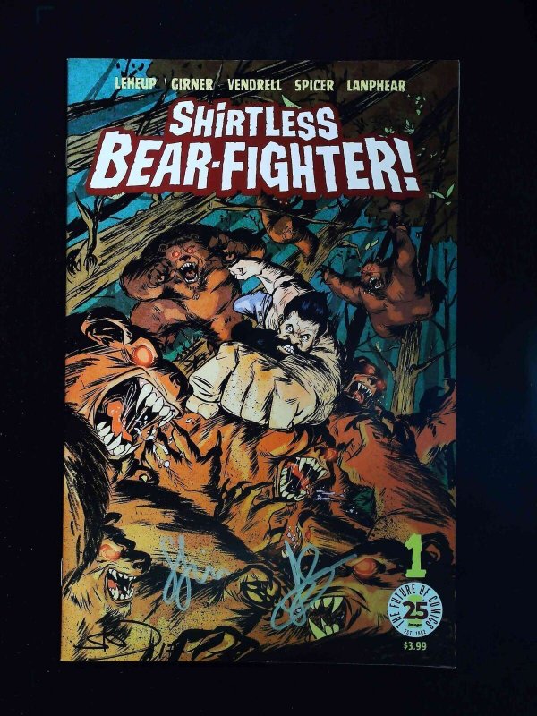 Shirtless Bear-Fighter #1 Image 2018 Nm- Variant Signed X3 Artists ...