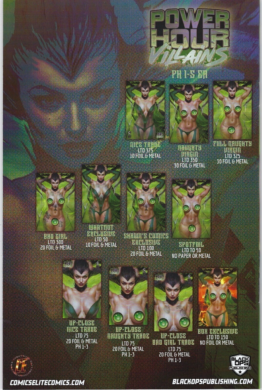 Power Hour #3 Shikarii Hela SET of 4 Limited Edition Variant Covers ...
