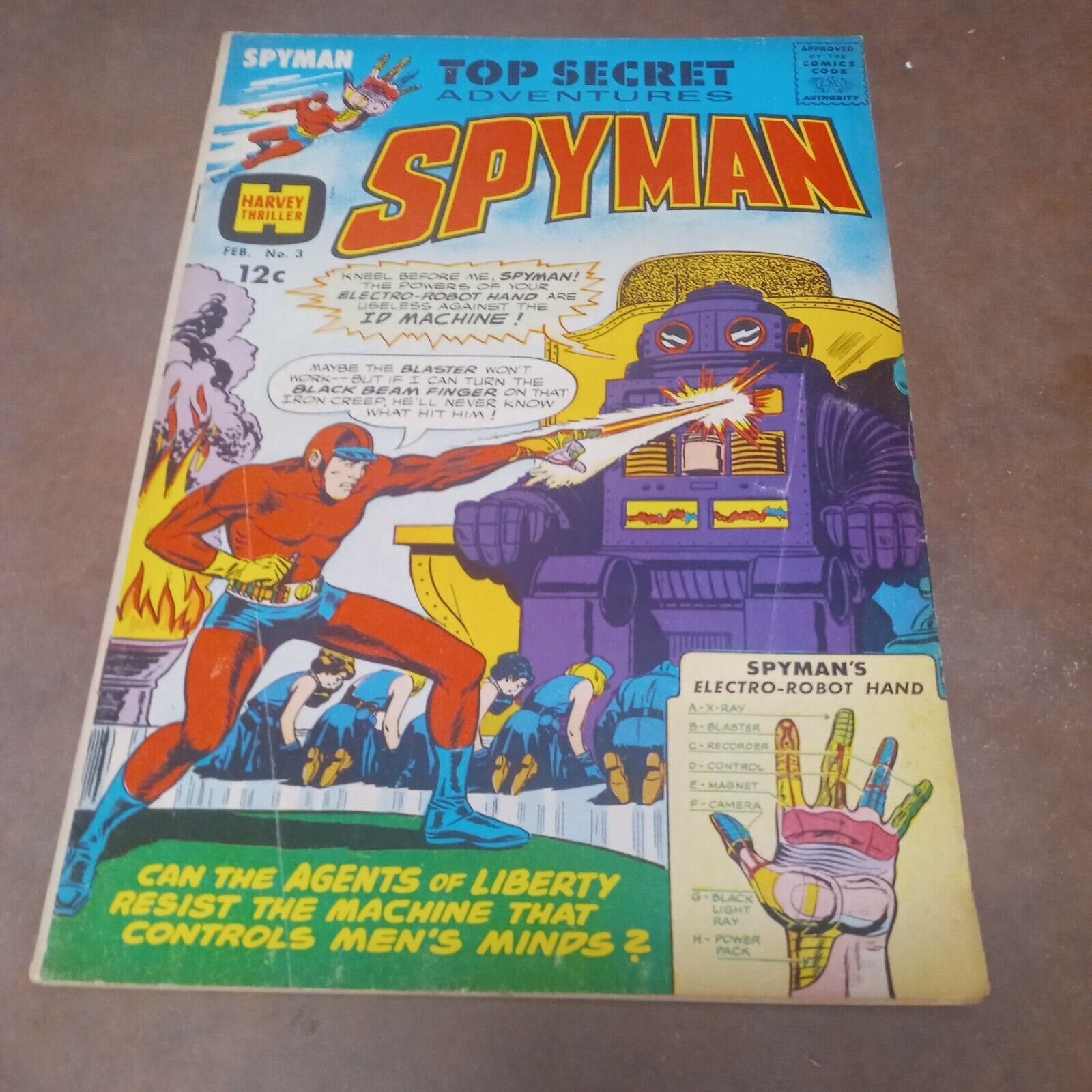 Spyman Complete Series 1-3 Harvey Comic Origin 1st Sterenko ...