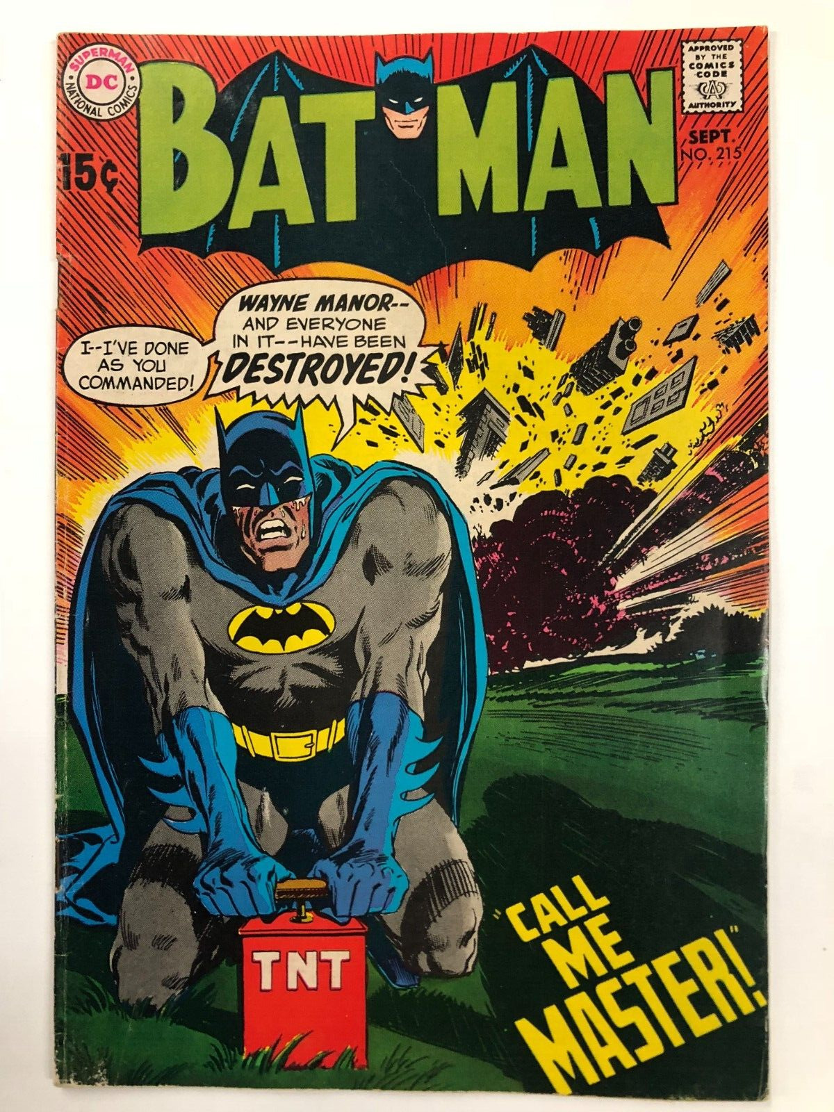 BATMAN 215 (Sept 1969) VG-F Frank Robbins, Art By Irv Novick, Dick ...