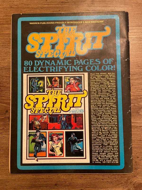 The Spirit # 15 FN Warren Magazine Comic Book By Will Eisner Super-Hero ...