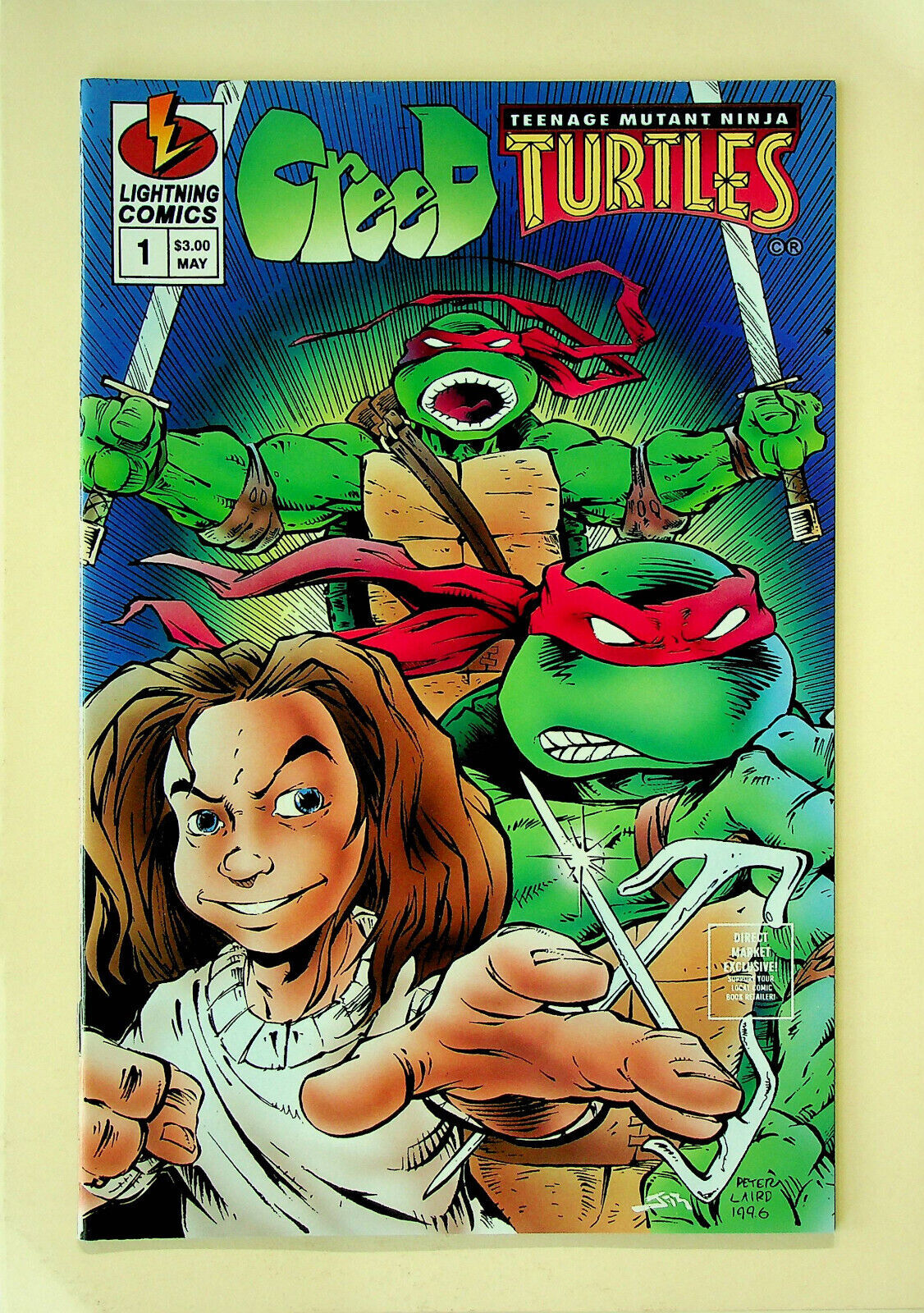 Creed/Teenage Mutant Ninja Turtles # 1 (May 1996, Lightning) - Near ...