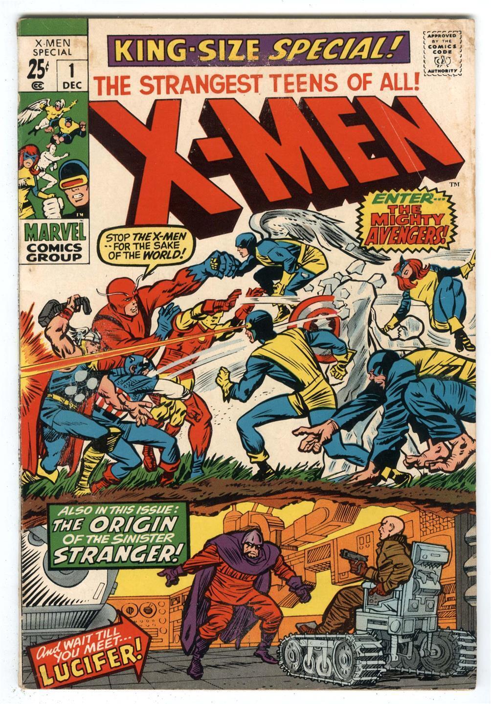 Uncanny X-Men King-Size Special Annual #1 1970 Avengers Origin of ...
