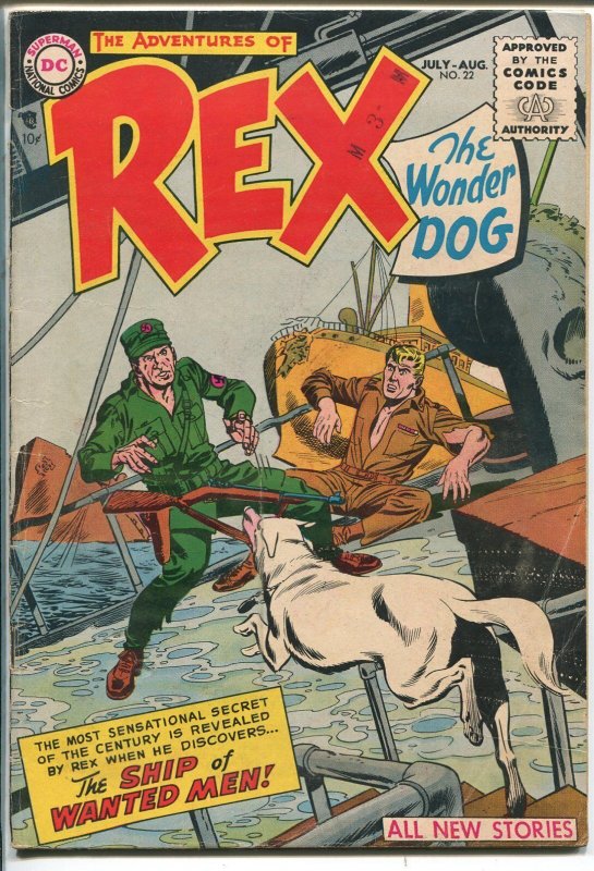 Adventures of REX the Wonder DOG #22 1955-Dc-Wwii-Nazis-Vg/Fn | Comic ...
