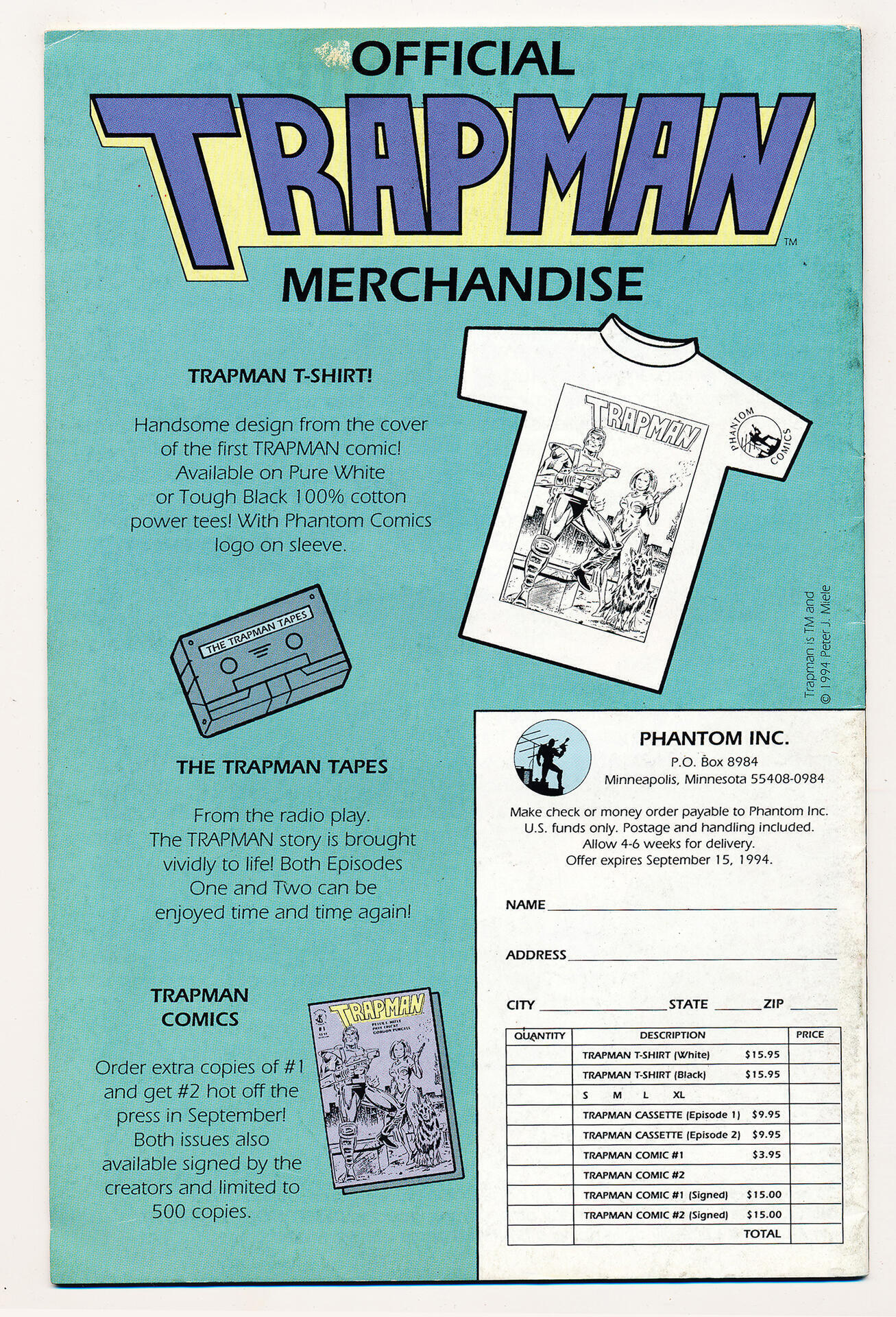 Trapman (1994) #1 VF | Comic Books - Modern Age / HipComic