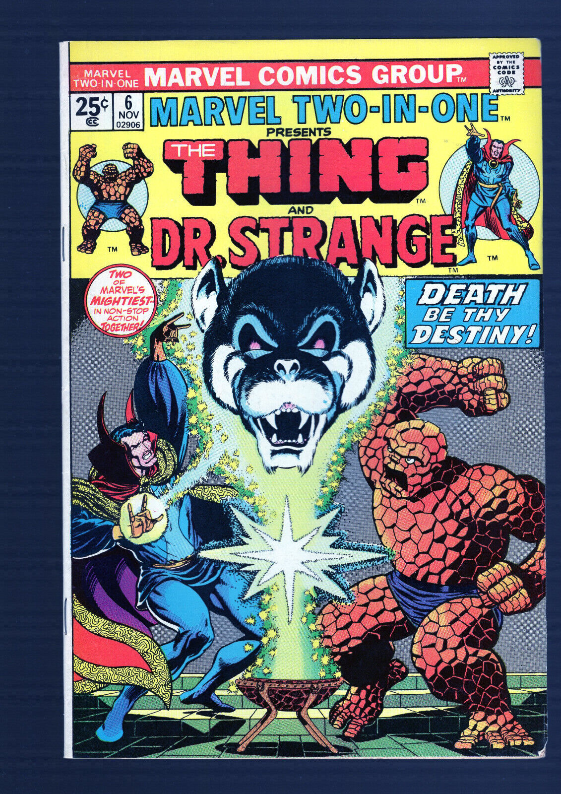 Marvel Two-In-One #6 - Jim Starlin Cover Art. Steve Gerber Story. (6.5 ...