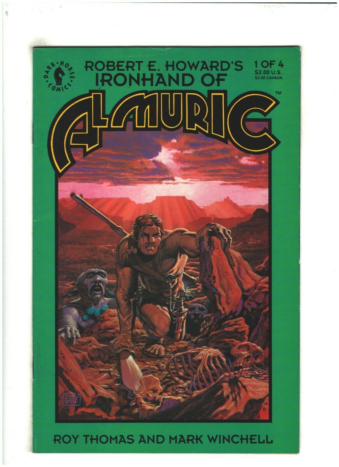 Ironhand of Almuric #1 VF 8.0 Dark Horse Comics 1991 Robert E Howard ...