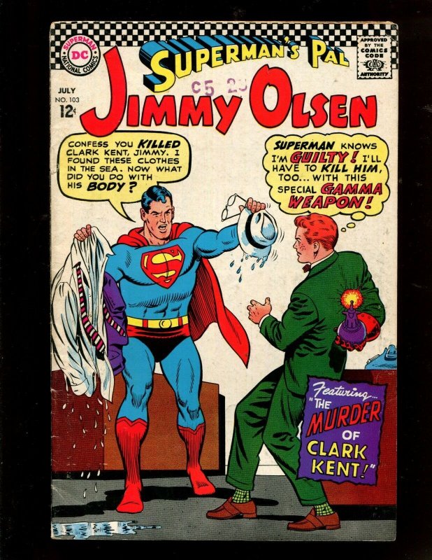 Superman's PAL Jimmy Olsen #103 (5.0) the Murder of Clark Kent | Comic ...