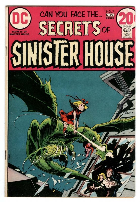 Secrets Of Sinister House #7-DC Comics, Nov 1972-DC HORROR- CLASSIC ...