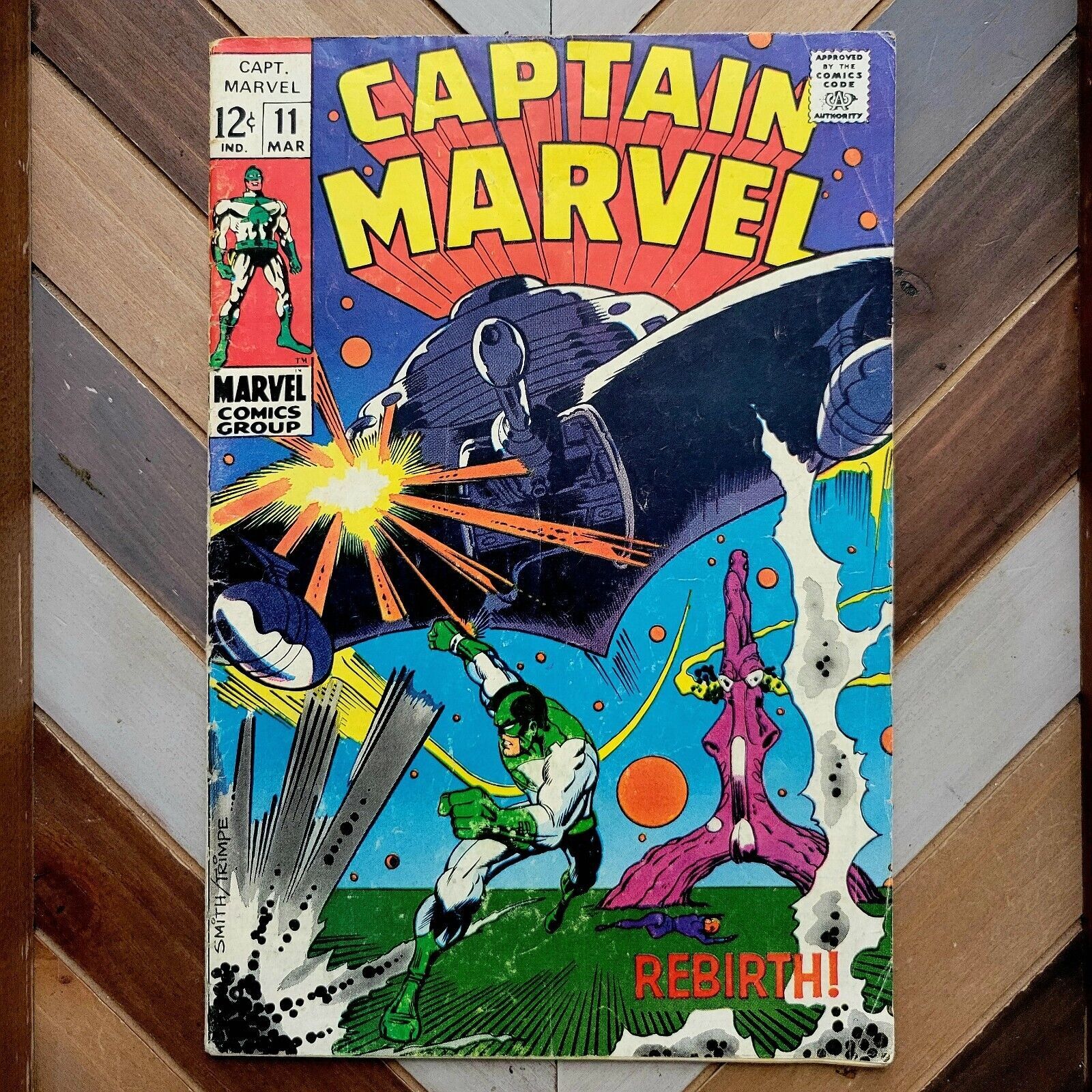 CAPTAIN MARVEL #11, 13, 14, 16 Avg VG (1969) Iron Man/Black Widow/Man ...