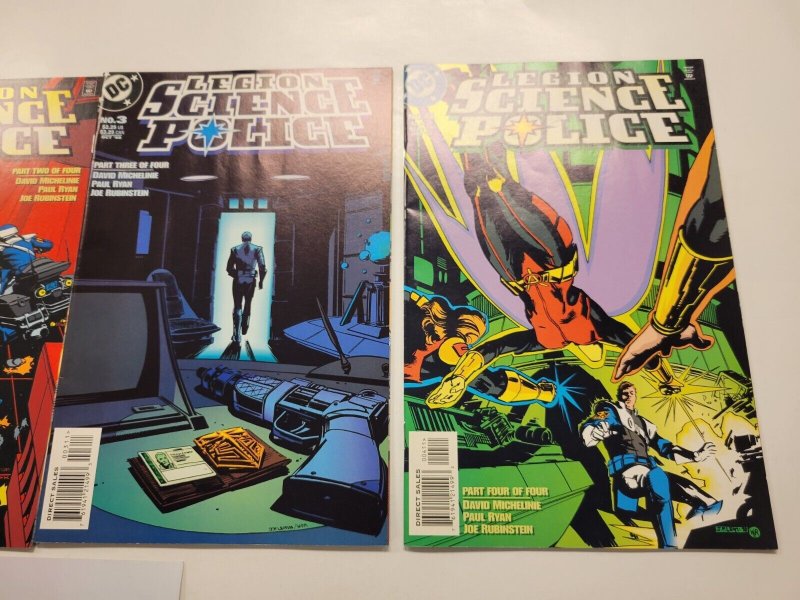4 DC Comic Books Legion Science Police #1 2 3 4 Complete Series 61 TJ2 ...