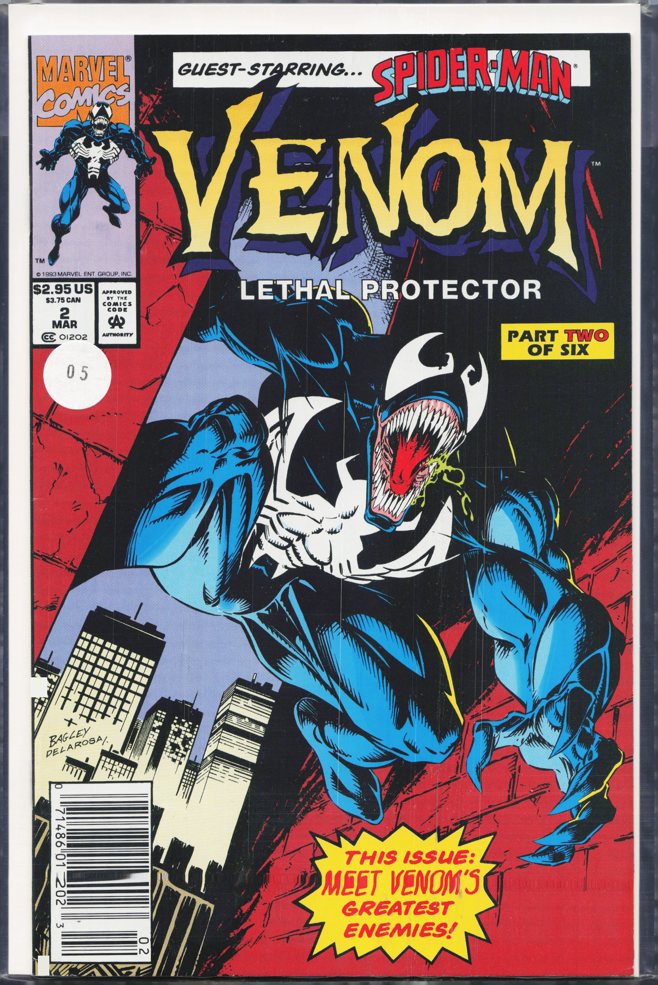 Venom: Lethal Protector #2 Newsstand Edition (1993) Venom [Key Issue ...