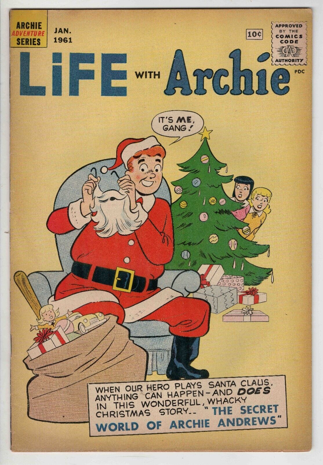 Life With Archie #6 VINTAGE 1961 Archie Comics Santa Veronica Betty GGA ...