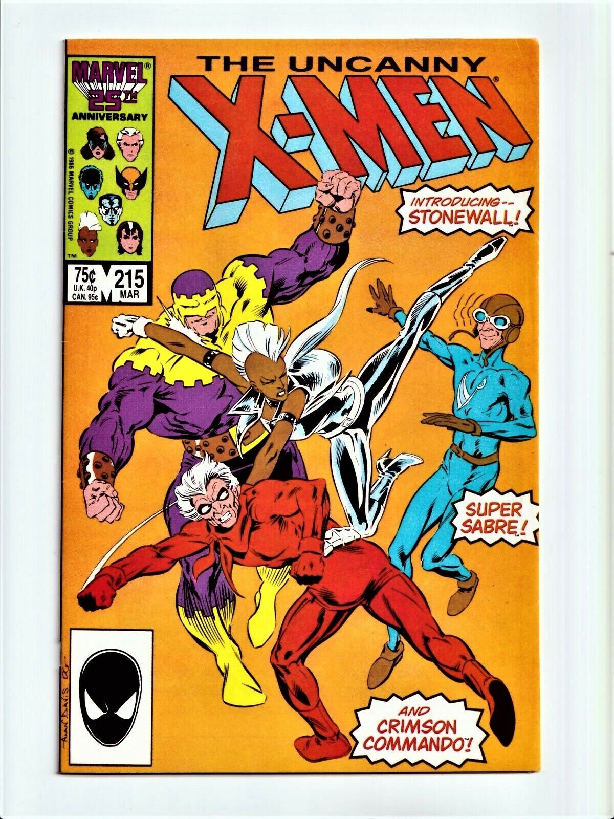 Uncanny X-Men 1963 1st Series #215 "Old Soldiers!" Part 1 of 2. MINT ...