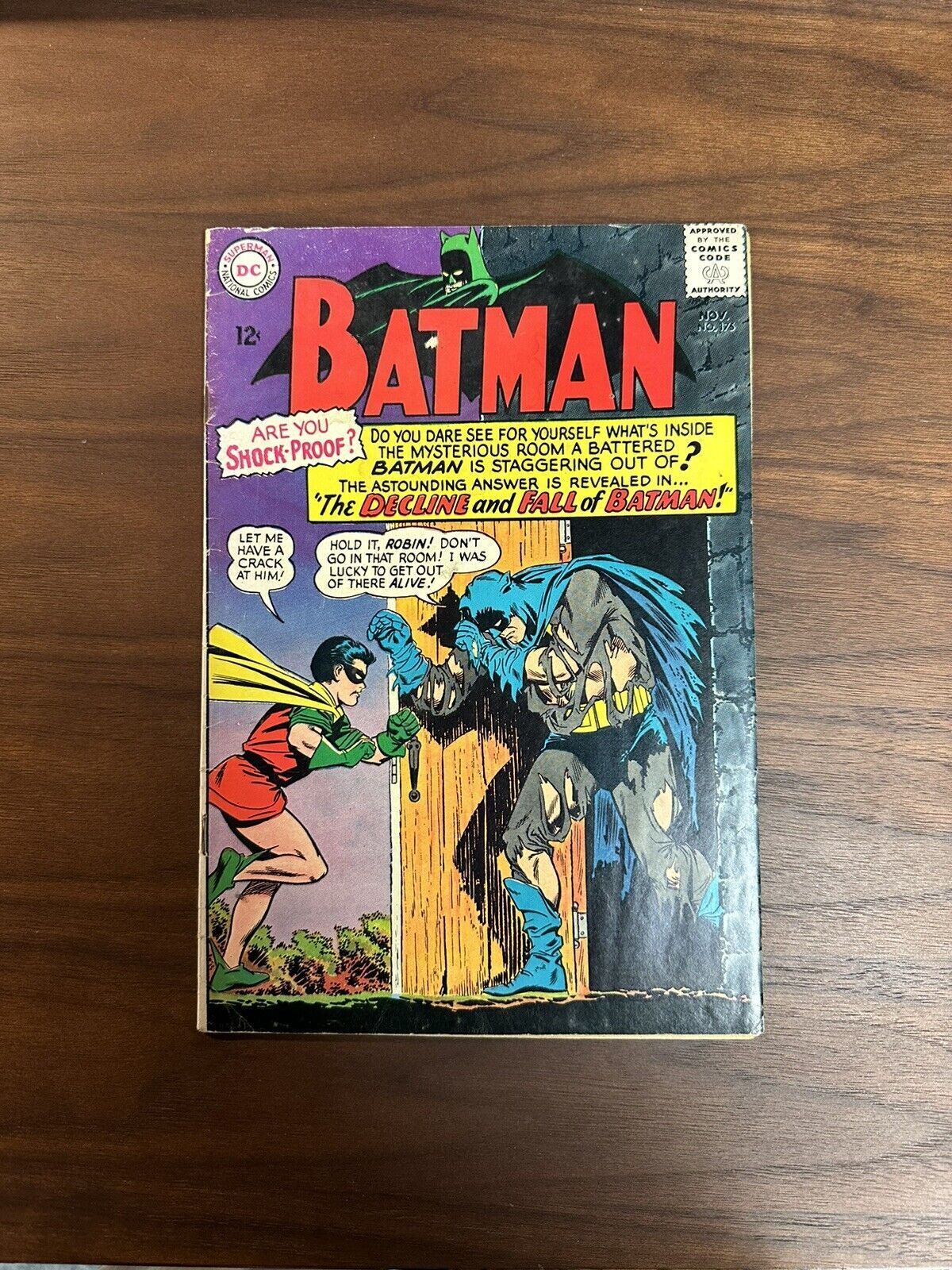 BATMAN #175 VG- "The Decline and Fall of Batman," (DC Comics 1965 ...
