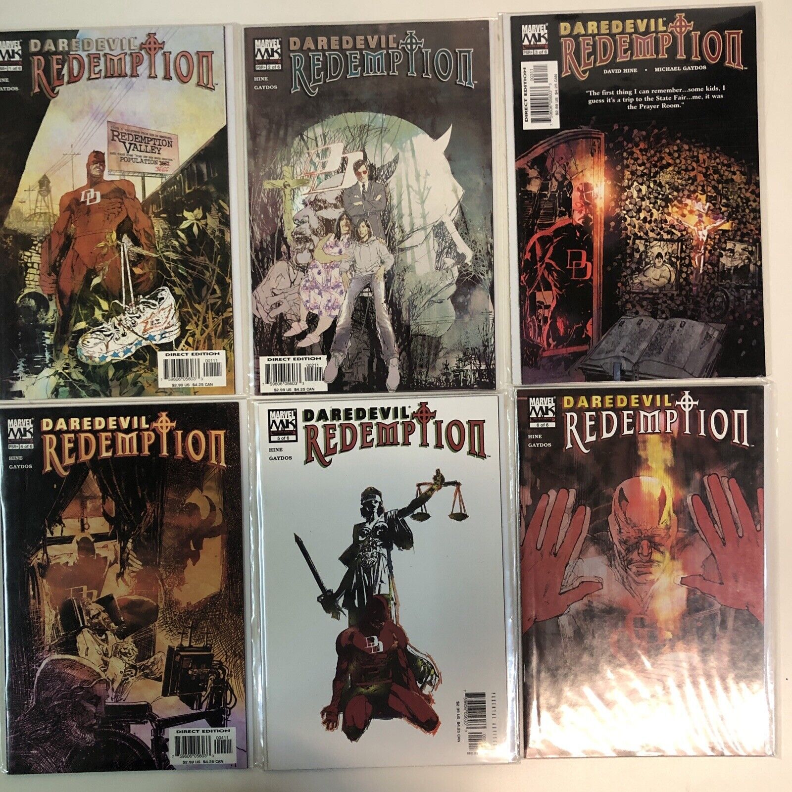 Daredevil Redemption (2005) Complete Set # 1-6 (NM) Marvel Limited ...