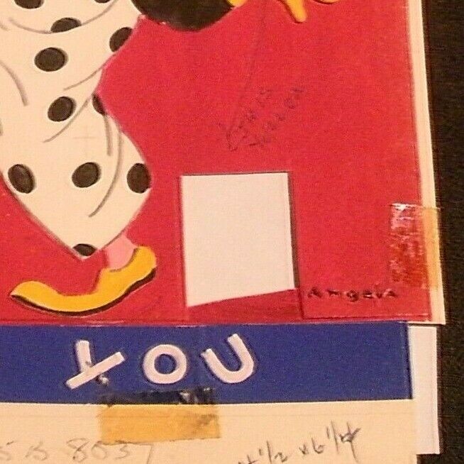 HAPPY BIRTHDAY TO YOU Clown w/ Goose 7.5x11" Greeting Card Art #8037 ...