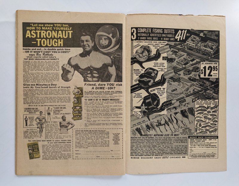 Thor #141 (1967) GD/VG MISSING CUT-OUT one panel on story page 9 ...