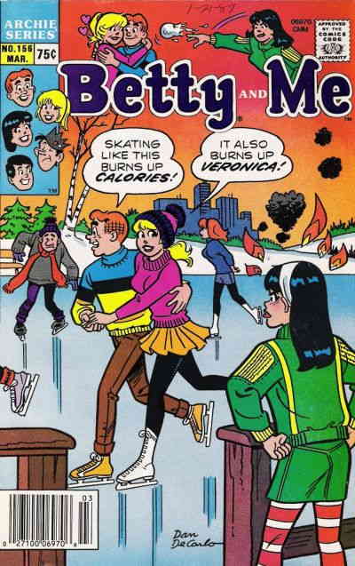 Betty And Me #156 VG ; Archie | low grade comic March 1987 Ice Skating ...