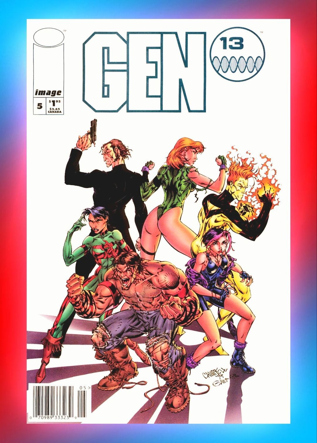 Gen 13 #5 (1995) The Gen-Active Squad CAMPBELL Caitlin Sarah Roxy Bobby Eddie | Comic Books ...