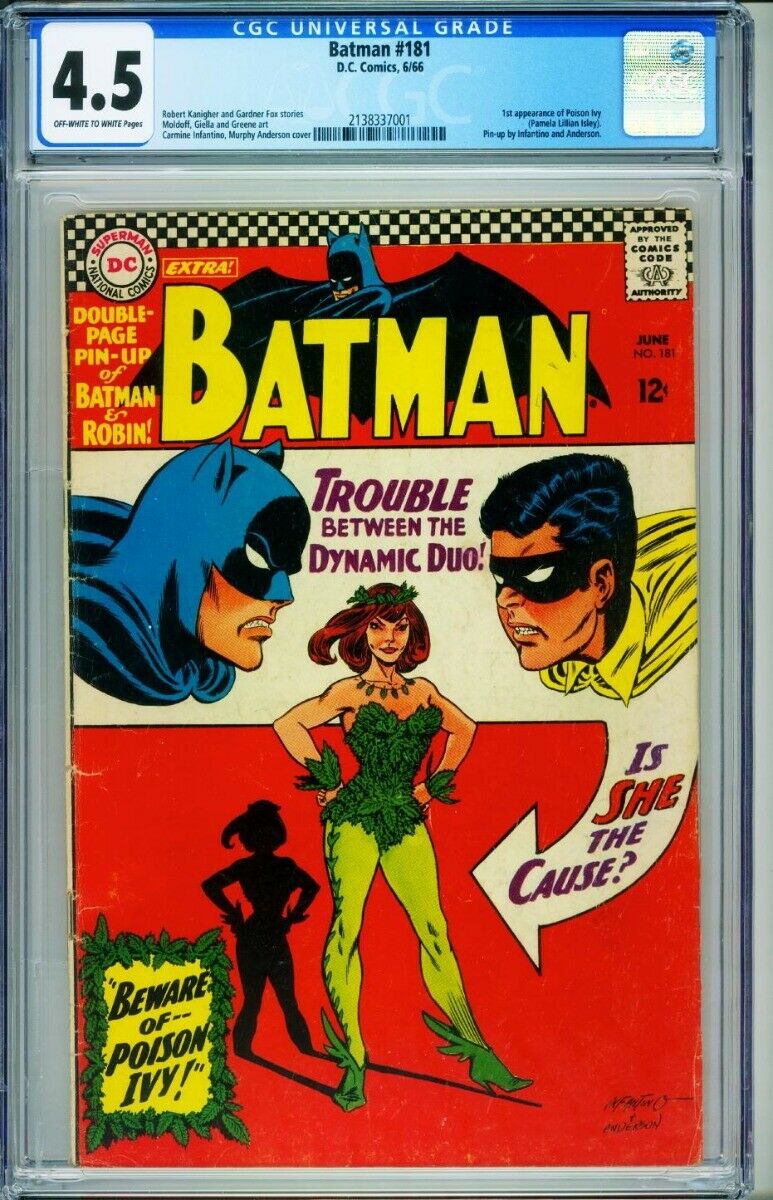 Batman #181 1966 -Cgc 4.5 -First Poison Ivy- 2138337001 | Comic Books ...
