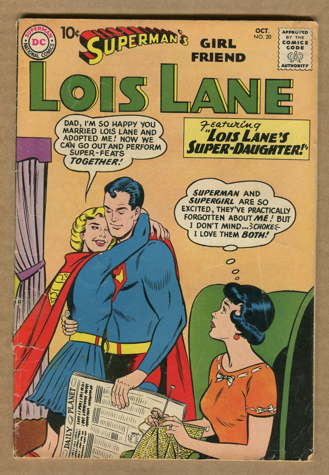 Lois Lane #20 - Lois Lane's Daughter! / Supergirl Cover - 1960 (Grade 4 ...