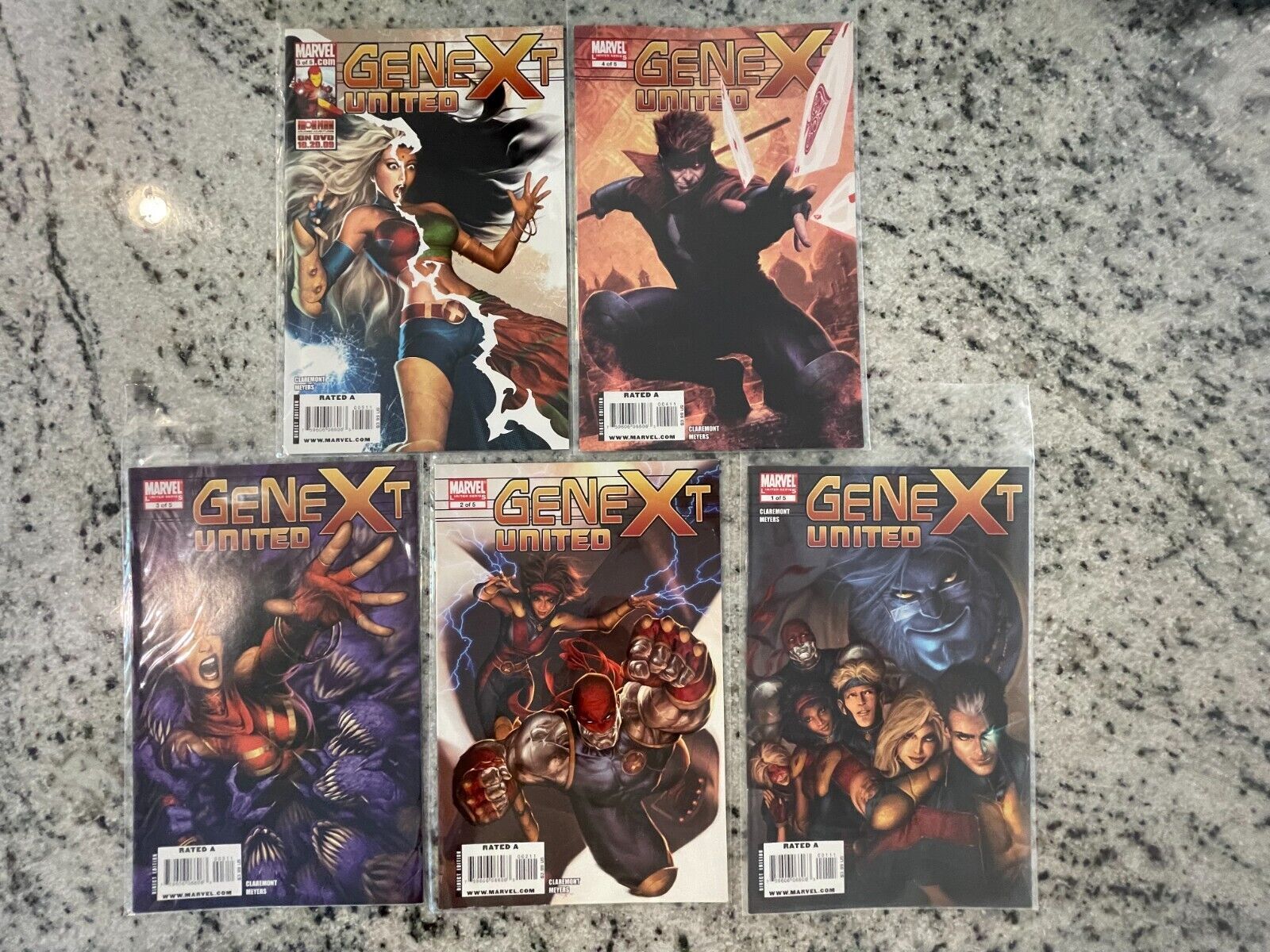 GeNext United Complete Marvel Comics LTD Series # 1 2 3 4 5 X-Men ...