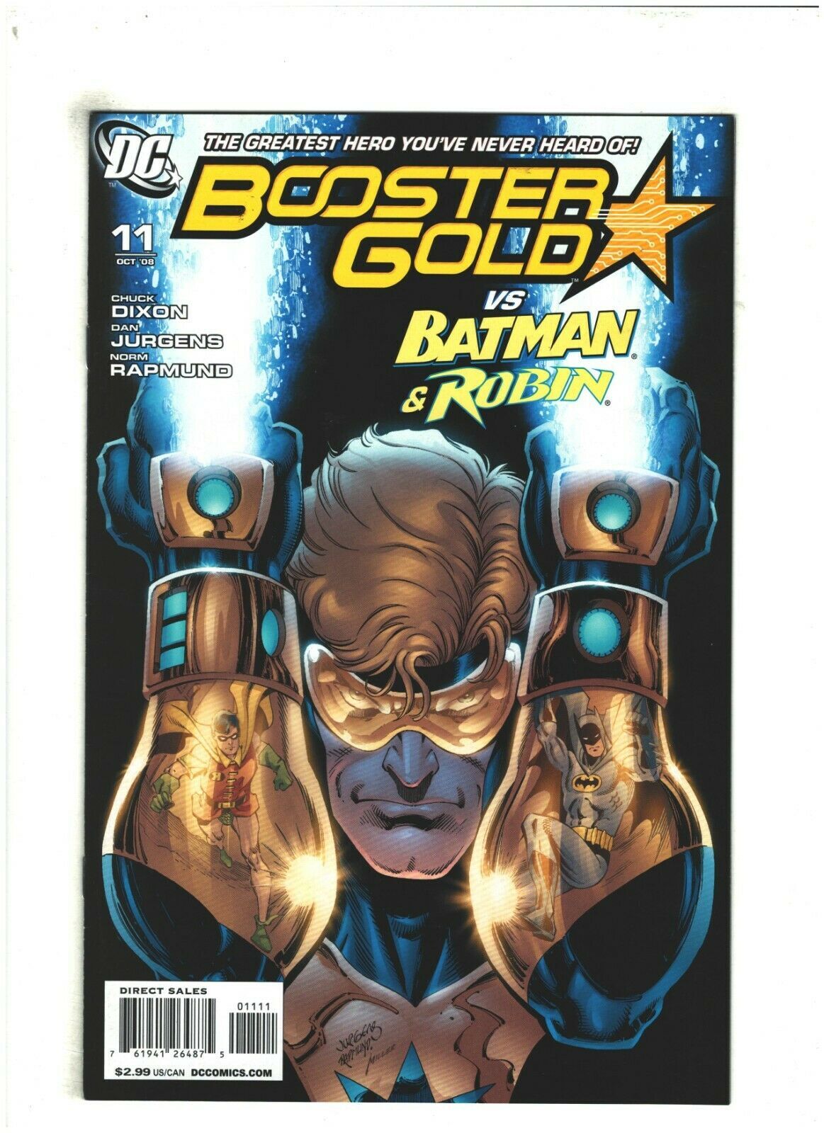 Booster Gold #11 NM- 9.2 DC 2008 Dan Jurgens vs. Batman & Robin | Comic ...