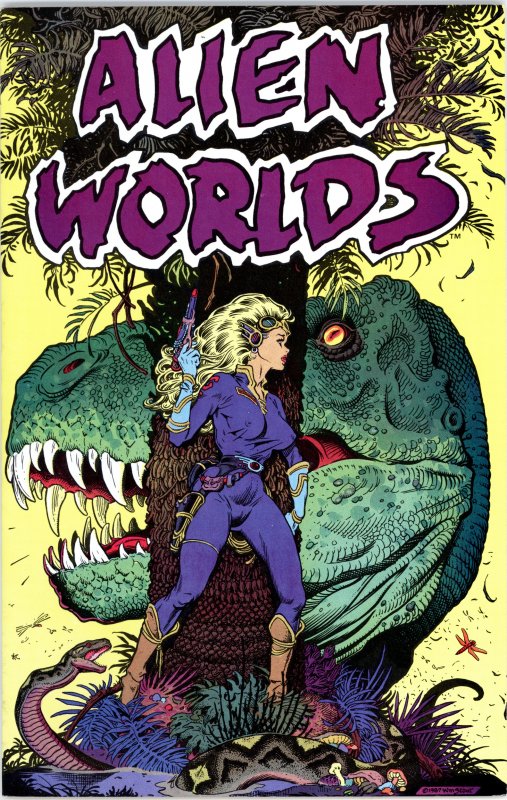 Alien Worlds (1988) Classic cheesecake cover with space woman and a ...