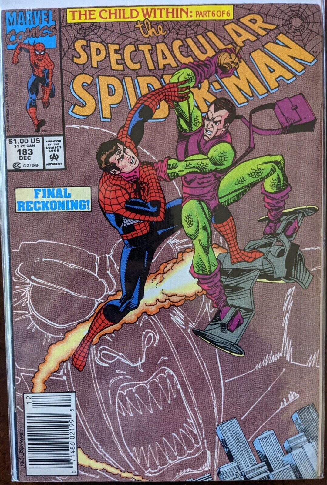 Spectacular Spider-Man #183 (Newsstand) VF! | Comic Books - Copper Age ...