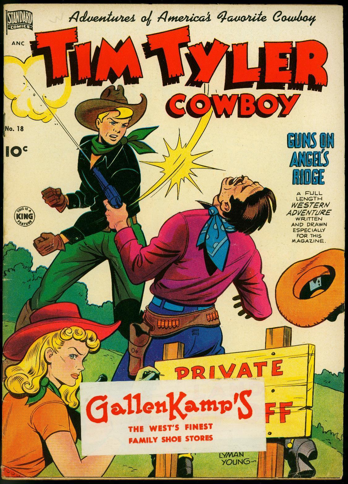 Tim Tyler Cowboy #18 1950- Western comic- Final Issue FN- | Comic Books ...