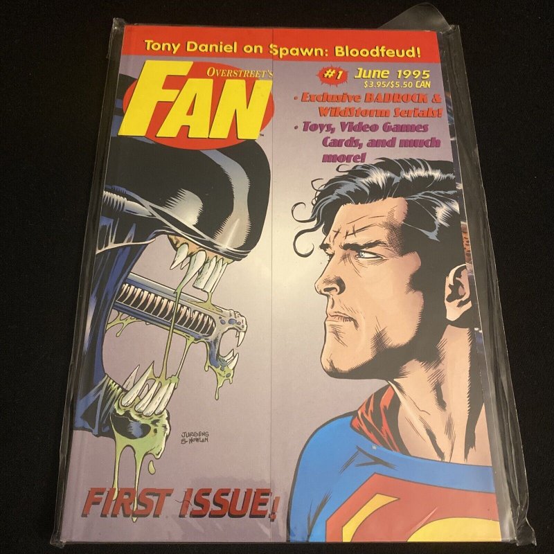 Overstreet's Fan Magazine #1 June 1995 - Superman And Alien | Comic ...