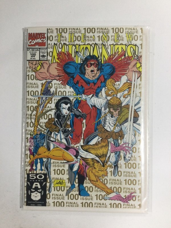 The New Mutants #100 Second Print Cover (1991) VF3B136 VERY FINE VF 8.0 ...