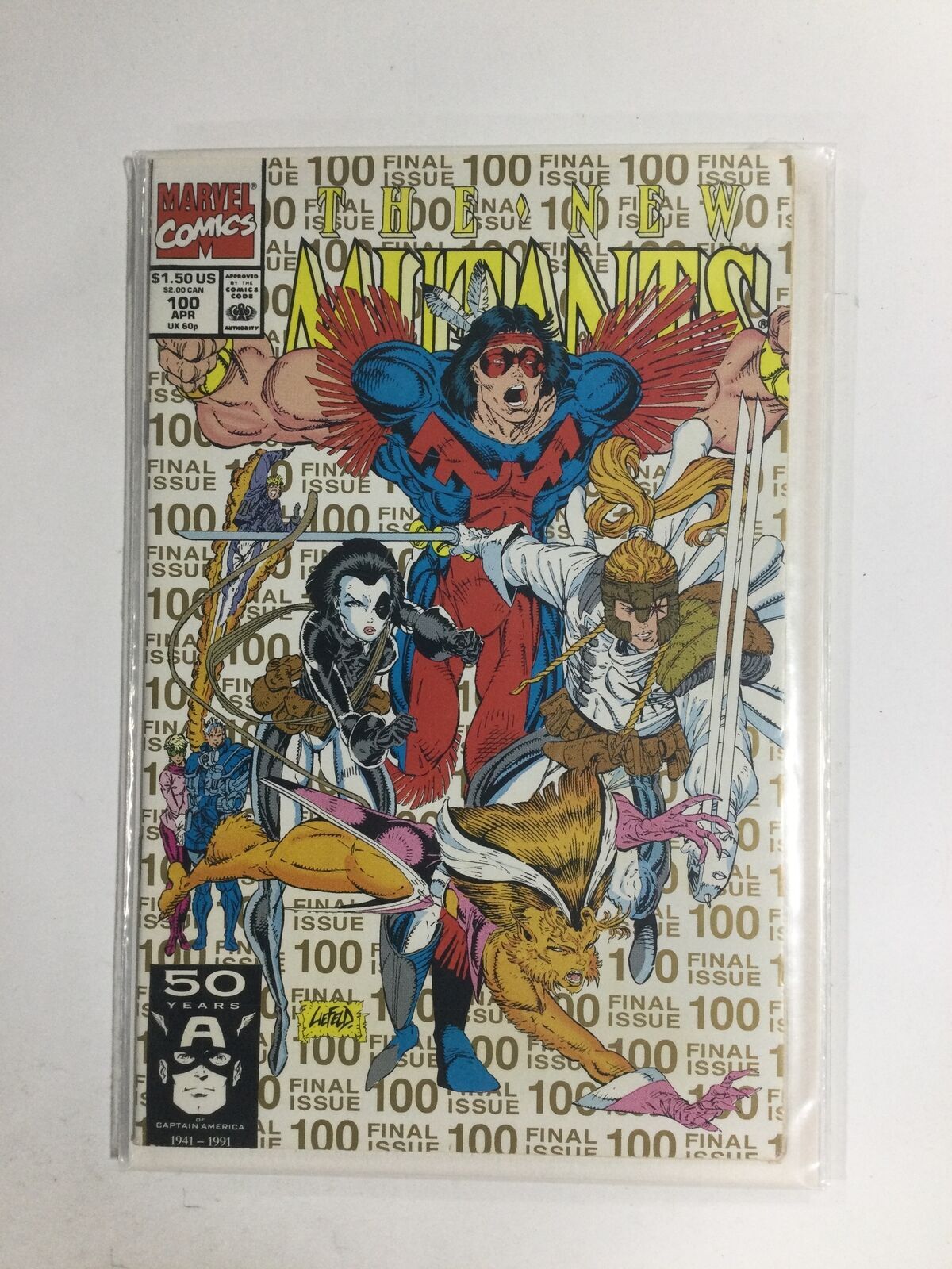 The New Mutants #100 Second Print Cover (1991) VF3B136 VERY FINE VF 8.0 ...